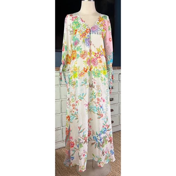 Johnny Was | Dresses | Johnny Was Dreamer Romantic Floral Maxi Dress S ...